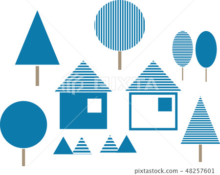 Scandinavian blue - Stock Illustration [48257601] - PIXTA