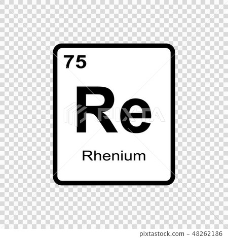 chemical element Rhenium - Stock Illustration [48262186] - PIXTA