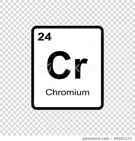 chemical element Chronium - Stock Illustration [48262223] - PIXTA