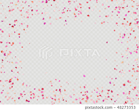 Effect Valentines confetti easy to use. EPS 10 - Stock Illustration ...