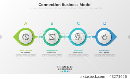 Concept of connection business model - Stock Illustration [48273626 ...