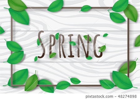Creative illustration spring season background. - Stock Illustration ...