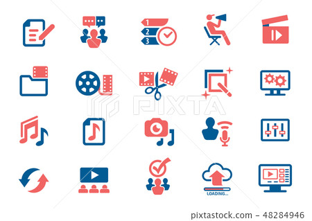 Video creation icon. - Stock Illustration [48284946] - PIXTA