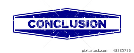 Grunge blue conclusion word hexagon rubber stamp - Stock Illustration ...