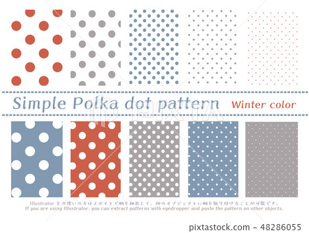 Simple dot pattern - Stock Illustration [48286055] - PIXTA