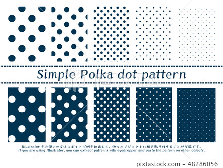 Simple dot pattern - Stock Illustration [48286056] - PIXTA