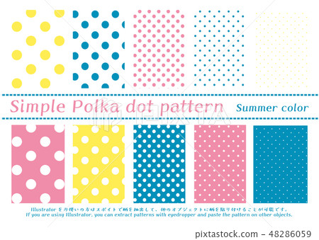 Simple dot pattern - Stock Illustration [48286059] - PIXTA