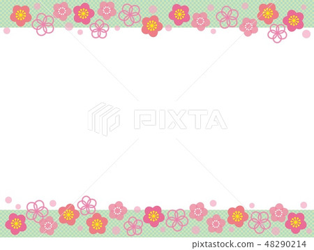 Plum Frame - Stock Illustration [48290214] - PIXTA