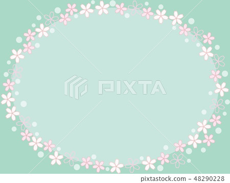 Cherry tree frame - Stock Illustration [48290228] - PIXTA