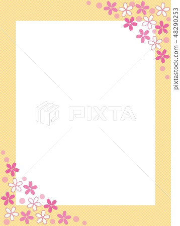 Cherry tree frame - Stock Illustration [48290253] - PIXTA