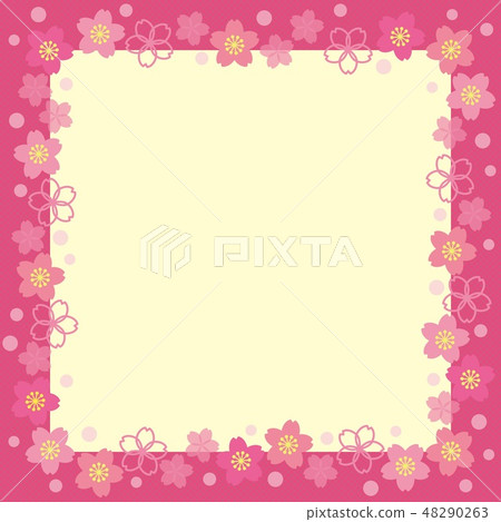 Cherry tree frame - Stock Illustration [48290263] - PIXTA