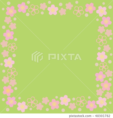 Cherry tree frame - Stock Illustration [48301782] - PIXTA