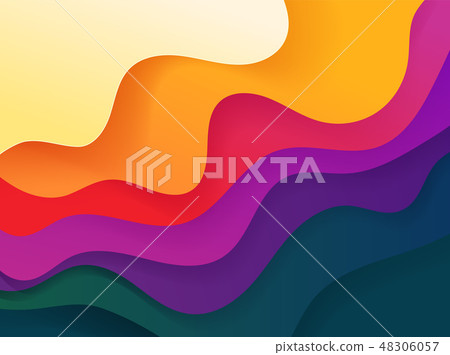 Vivid color abstract geometric background - Stock Illustration ...