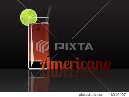 The Unforgettable Americano cartoon illustration - Stock Illustration ...