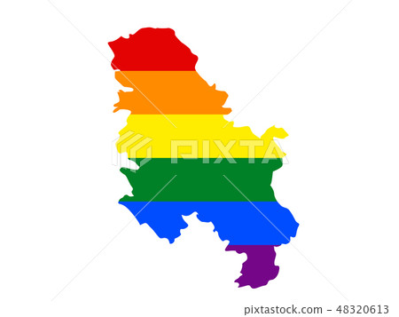 LGBT country map vector - Stock Illustration [48320613] - PIXTA