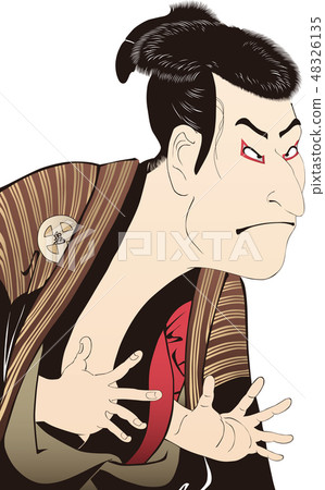 The 3rd Otani Ogyoro next guy Edo Kibei - Stock Illustration [48326135 ...