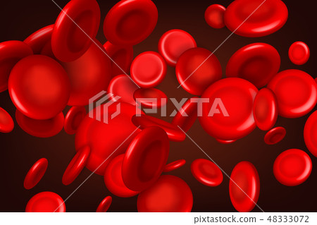 Creative vector illustration of red blood cells... - Stock Illustration ...