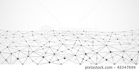 Abstract geometric connecting dots and lines - Stock Illustration ...