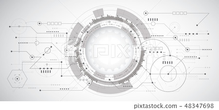 Abstract 3d design background with technology - Stock Illustration ...