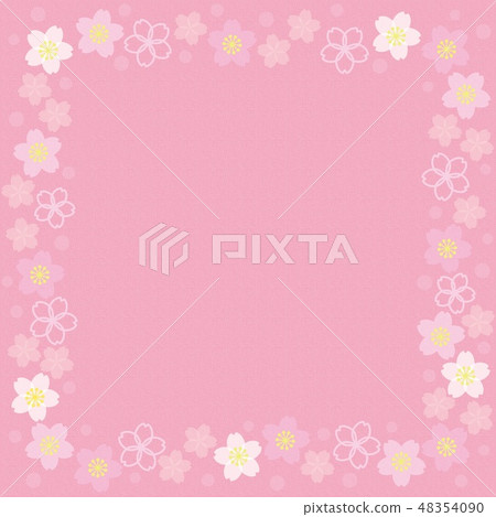 Sakura Frame Square - Stock Illustration [48354090] - PIXTA