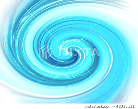 Illustration of a light blue spiral - Stock Illustration [48355131] - PIXTA