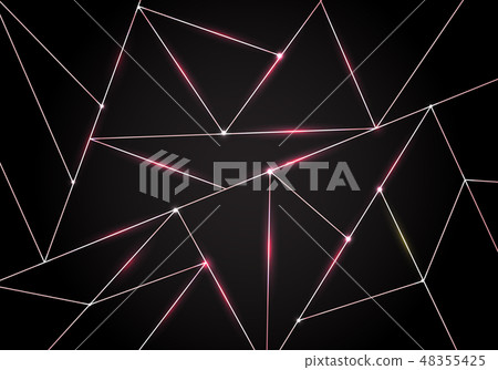 Luxury polygonal pattern pink gold triangles lines - Stock Illustration ...