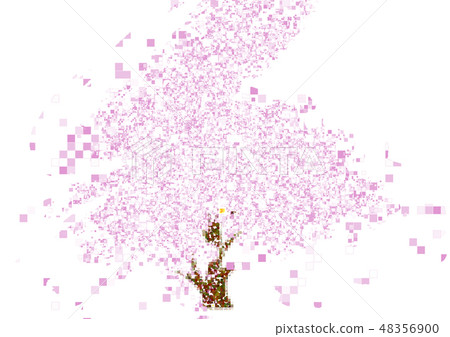 Abstract cherry tree - Stock Illustration [48356900] - PIXTA
