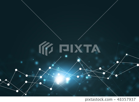 Digital Network Background - Stock Illustration [48357937] - PIXTA