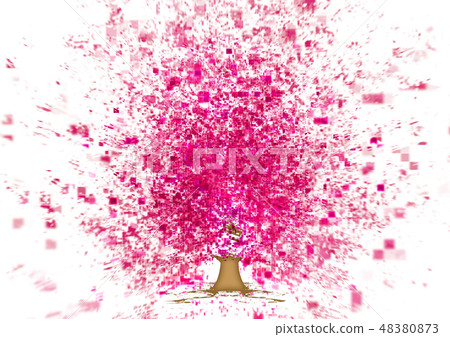 Abstract cherry tree - Stock Illustration [48380873] - PIXTA