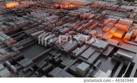 3d render Abstract Technology Background With... - Stock Illustration ...