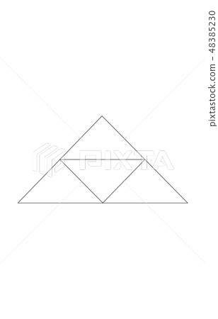 Takeshi family crest line Hojo Miyasu - Stock Illustration [48385230 ...