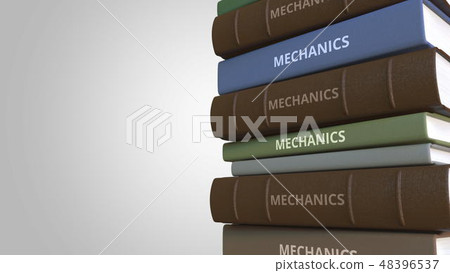 Book with MECHANICS title, 3D rendering - Stock Illustration [48396537 ...