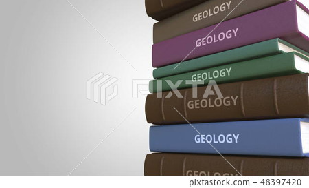Book with GEOLOGY title, 3D rendering - Stock Illustration [48397420 ...