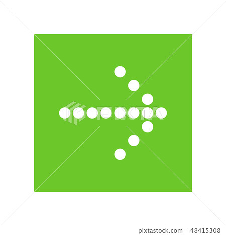 White right (next) arrow in green square - Stock Illustration [48415308 ...