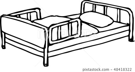 Bed illustration Hand drawing drawing Rough... - Stock Illustration ...