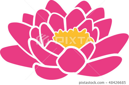 lotus_flower_2c.eps - Stock Illustration [48426685] - PIXTA