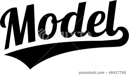 Model word in retro style - Stock Illustration [48427798] - PIXTA