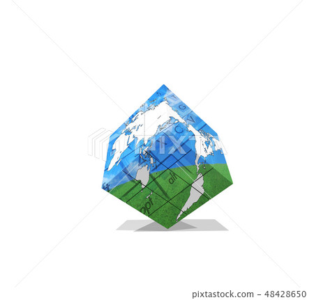 Rubik's Cube of the World Map - Stock Illustration [48428650] - PIXTA