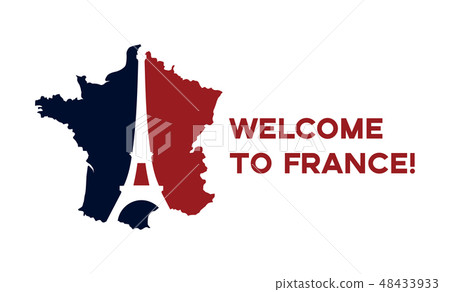 Poster Welcome to France - Stock Illustration [48433933] - PIXTA