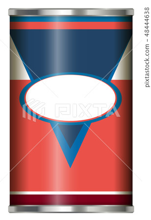 Package design with red and blue label - Stock Illustration [48444638 ...