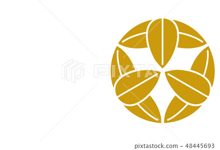 Battle Crest Family Gold Takenaka Shingon - Stock Illustration ...