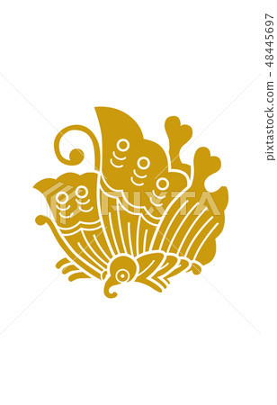 Battle crest crest Kim Ikeda Heng Xing - Stock Illustration [48445697 ...
