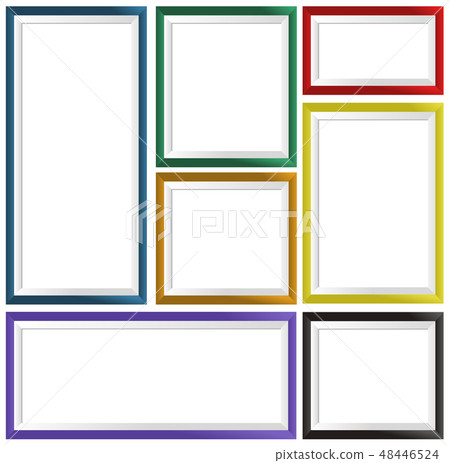 Seven frames in different colors - Stock Illustration [48446524] - PIXTA