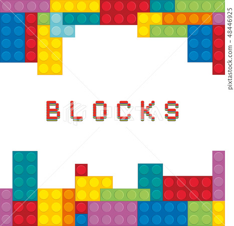 Background design with colorful blocks - Stock Illustration [48446925 ...