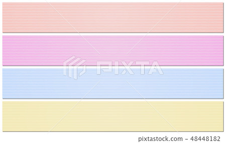Four banner template with four colors of cardboard - Stock Illustration ...