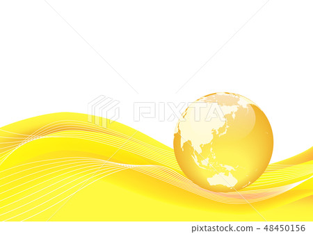 Yellow Earth and Wave Abstract Background -... - Stock Illustration ...