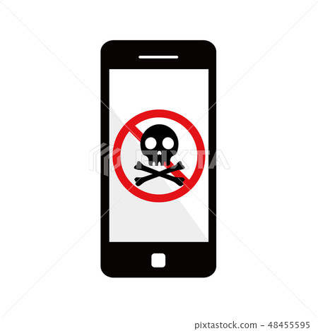 Smartphone Crime Prohibition Mark - Stock Illustration [48455595] - PIXTA