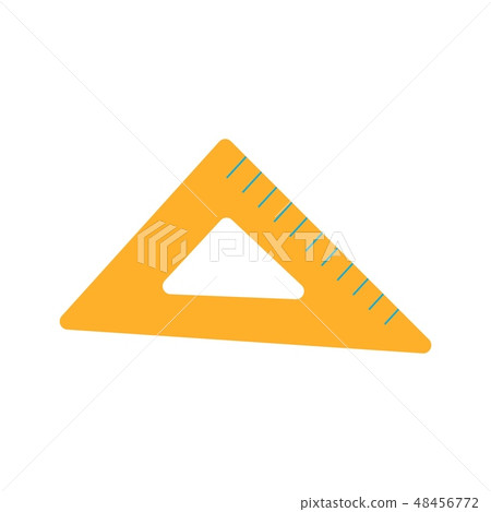 Triangle Ruler icon. Measurement scale tool. - Stock Illustration ...