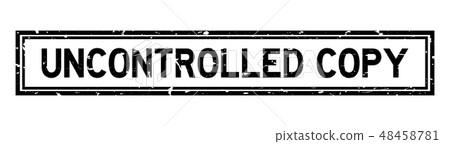 Grunge black uncontrolled copy word rubber stamp - Stock Illustration ...