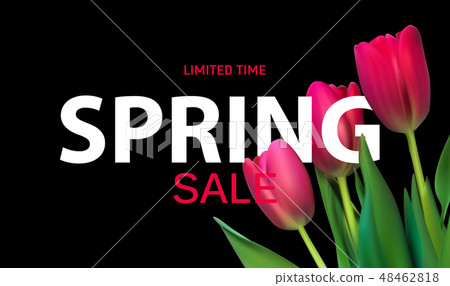 Abstract Spring Sale Background Template.... - Stock Illustration ...